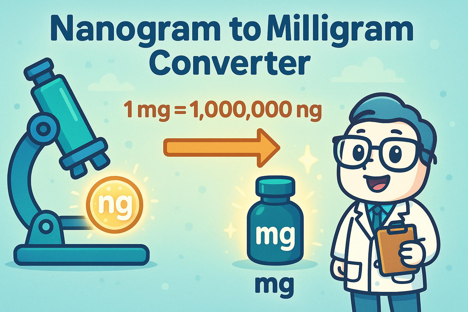 Nanogramm-zu-Milligramm-Umrechner - JetCalculator