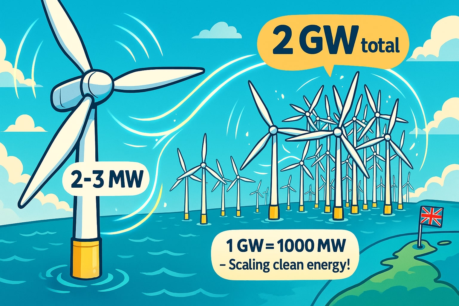 Gigawatt in Megawatt umrechnen